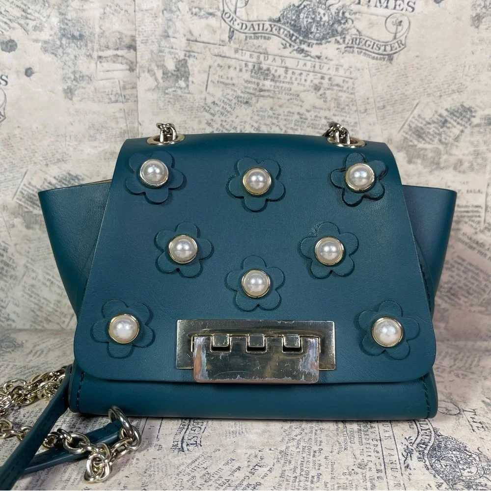 ZAC Zac Posen | Bags | Zac Zac Posen Eartha Iconic Mini Chain Leather ...